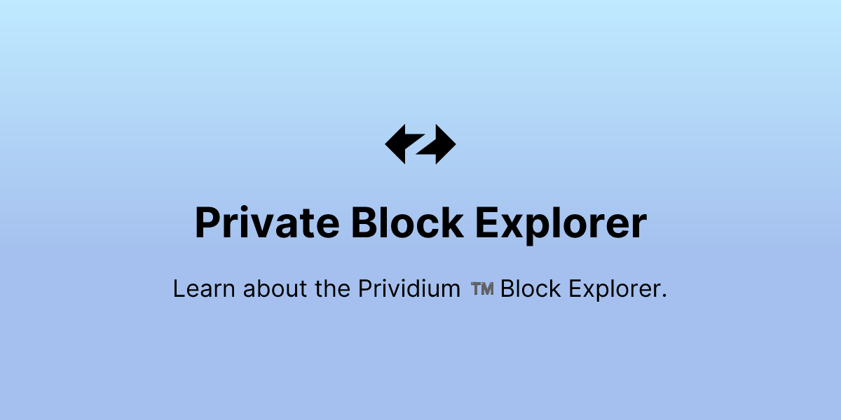 Private Block Explorer - ZKsync Docs