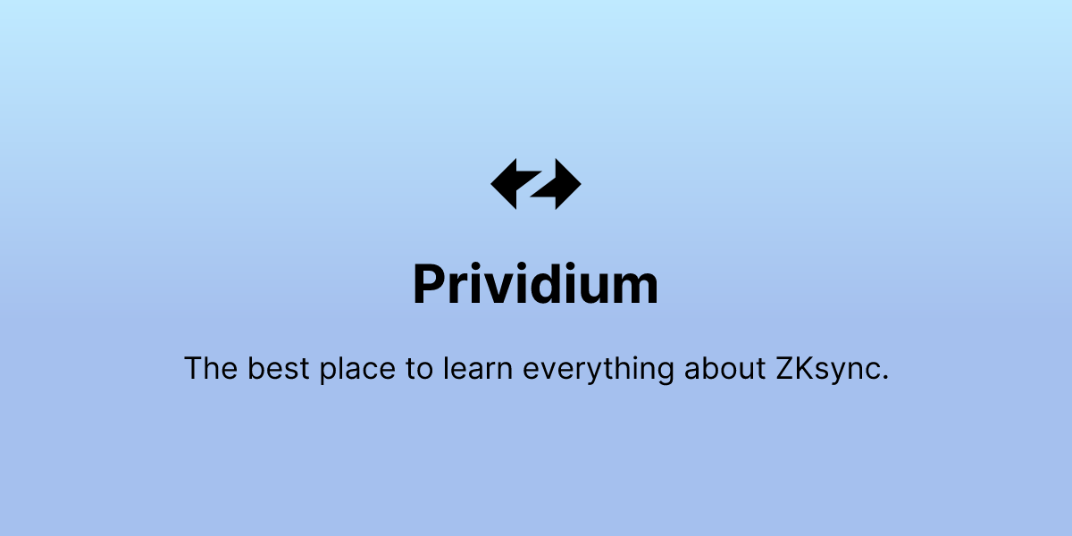 Overview - ZKsync Docs